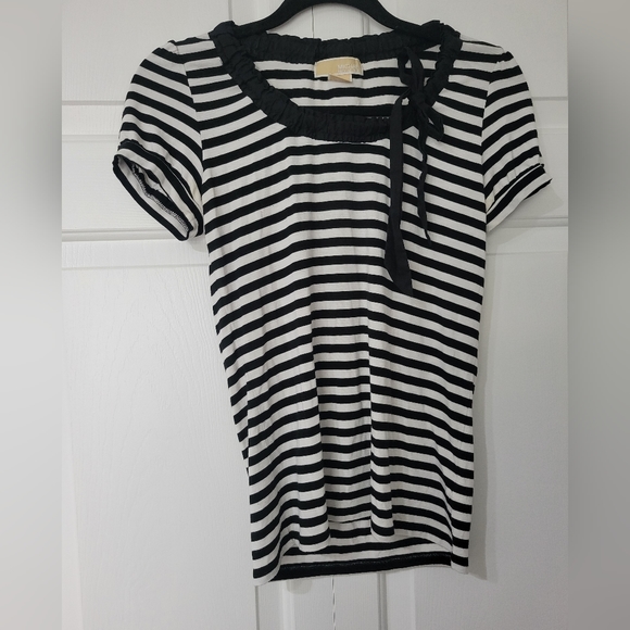 MICHAEL Michael Kors | Tops | Michael Kors Striped Tee | Poshmark